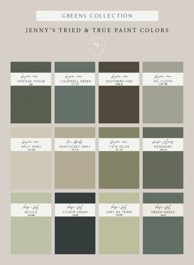 Jenny's Tried & True Paint Colors - Jenny Komenda